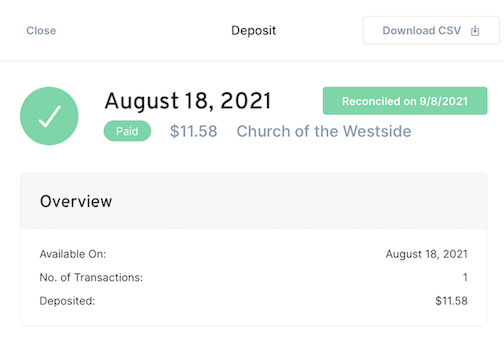 Viewing Your Bank Deposit Reports – Tithely
