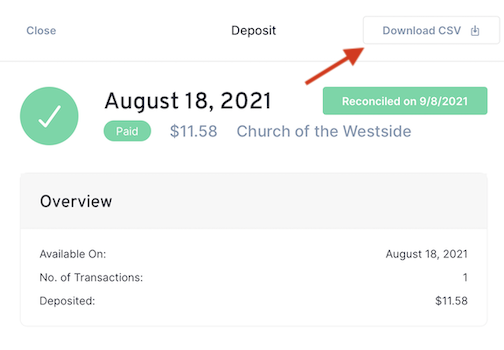 Viewing Your Bank Deposit Reports – Tithely